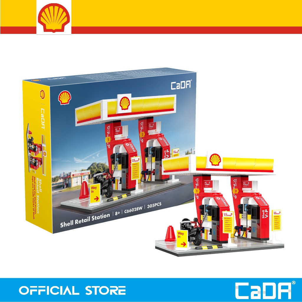 CaDA Shell Retail Station Brick Building Mechanical Master DIY Blocks ...