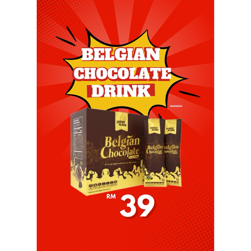 BELGIAN CHOCOLATE DRINK ( 20 sachet per box) | Shopee Malaysia