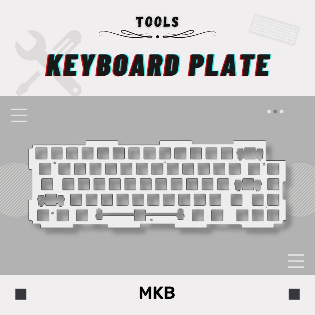 MKB Custom Keyboard Plate For Mechanical Keyboard - Aluminium / Carbon ...