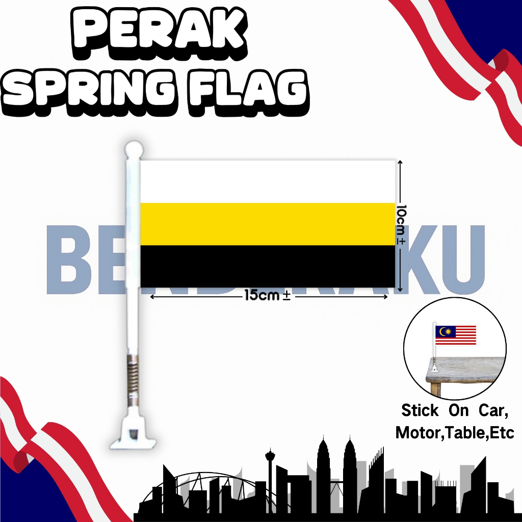 【Benderaku】Perak Spring Flag Bendera Spring Perak Negeri/State Spring ...