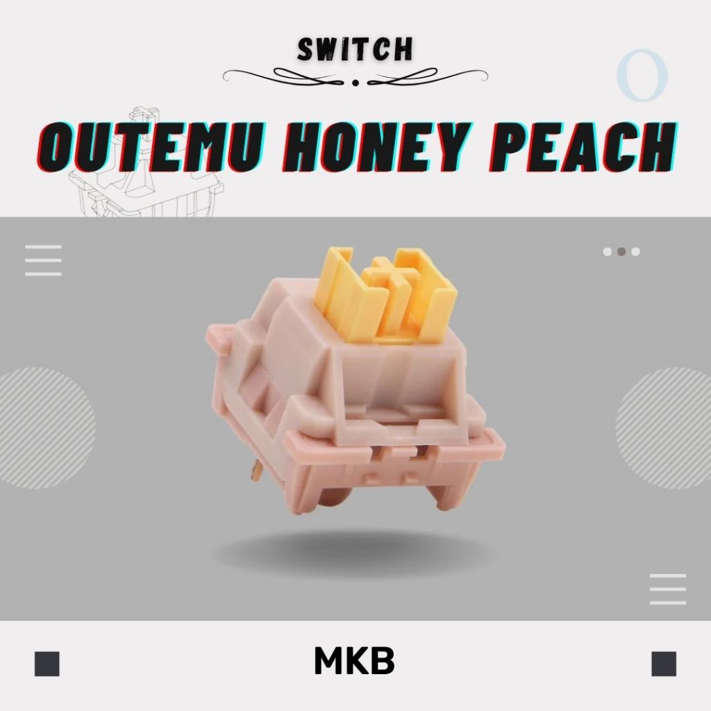 Outemu Honey Peach Silent Linear Switch for Mechanical Keyboards ...