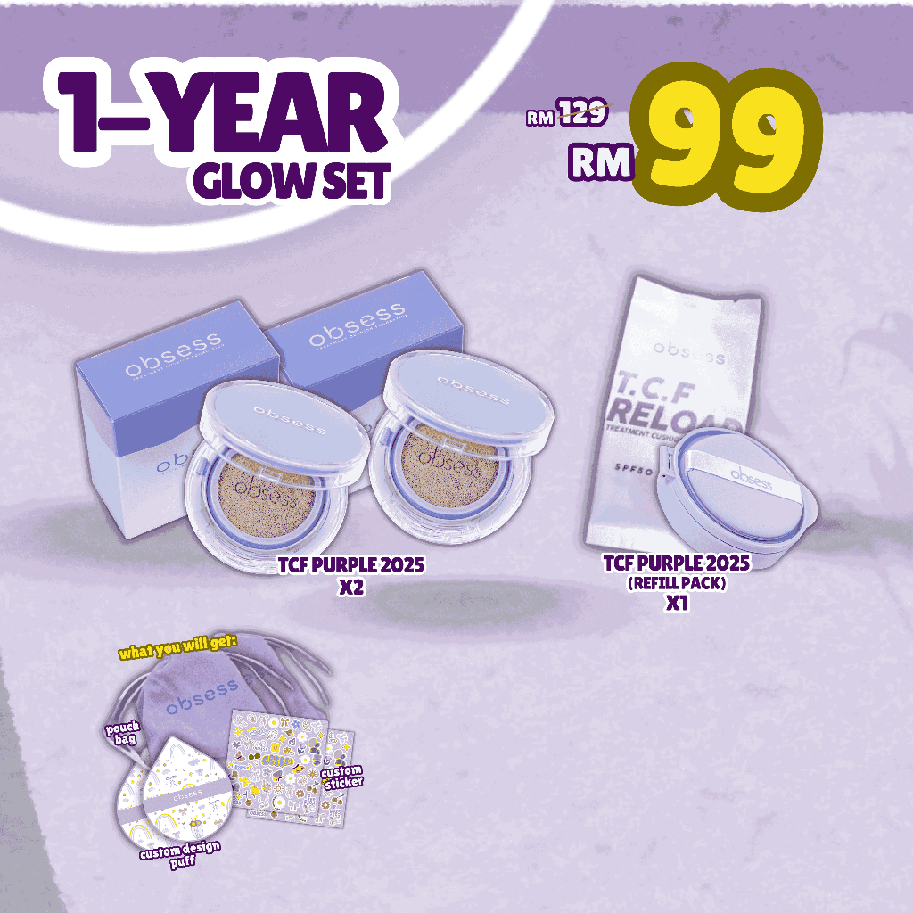 Obsess set 1 Year Glow Set | Shopee Malaysia