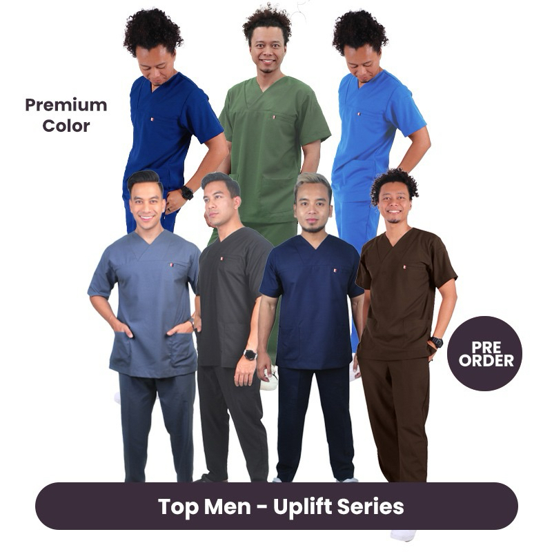 MEN'S SCRUB TOP - PRE ORDER - UPLIFT SERIES PREMIUM COLOR | MEDICAL ...