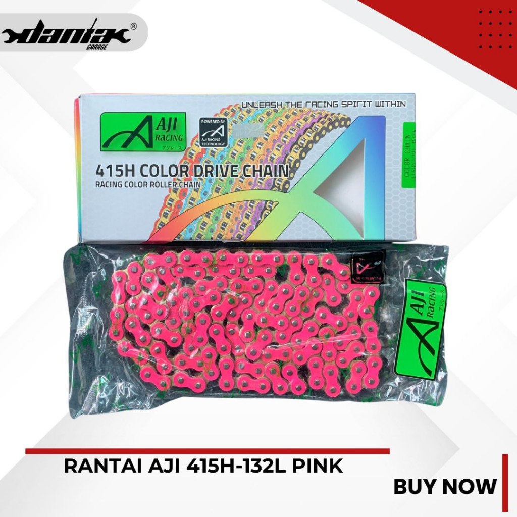 RANTAI MOTOR AJI RACING 415-132L COLOUR | Shopee Malaysia