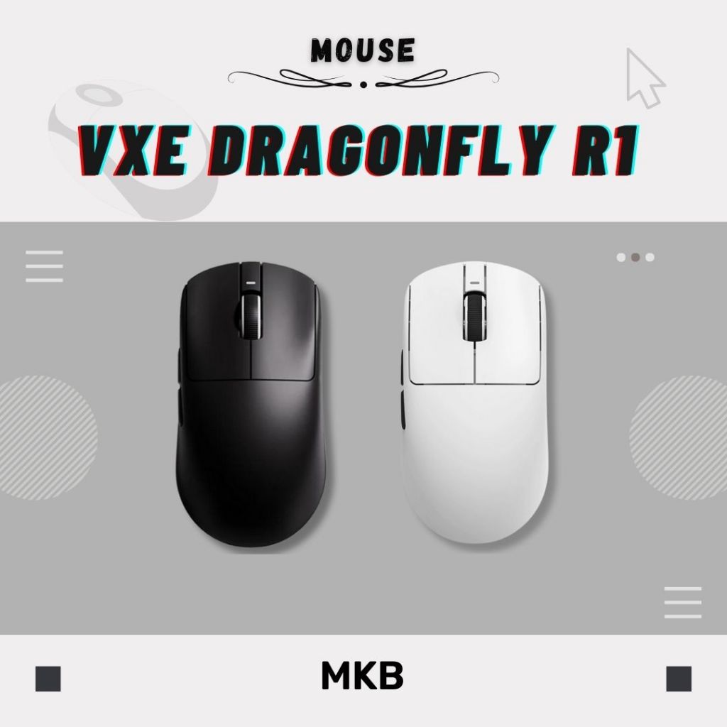 VXE Dragonfly R1 Lightweight Programmable Wireless Gaming Mouse PAW3395 ...