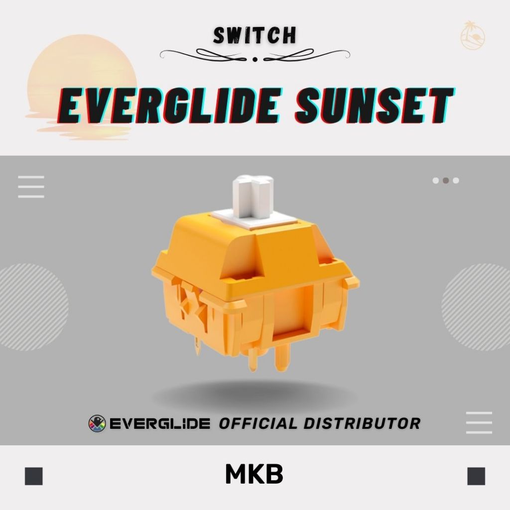 Everglide Sunset Linear Switch For Mechanical Keyboard | Shopee Malaysia