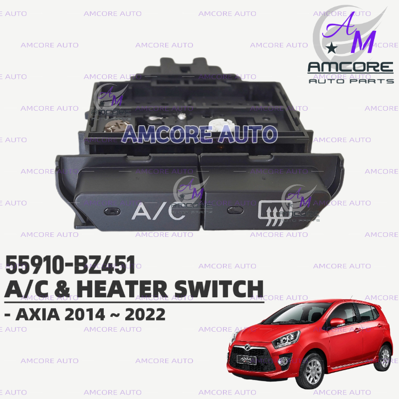 PERODUA AXIA 2014 ~ 2022 - AIR COND SWITCH / HEATER SWITCH / A/C SWITCH ...