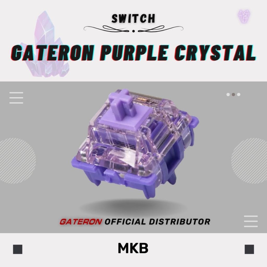 Gateron Purple Crystal Linear Switch For Mechanical Keyboards | Shopee ...