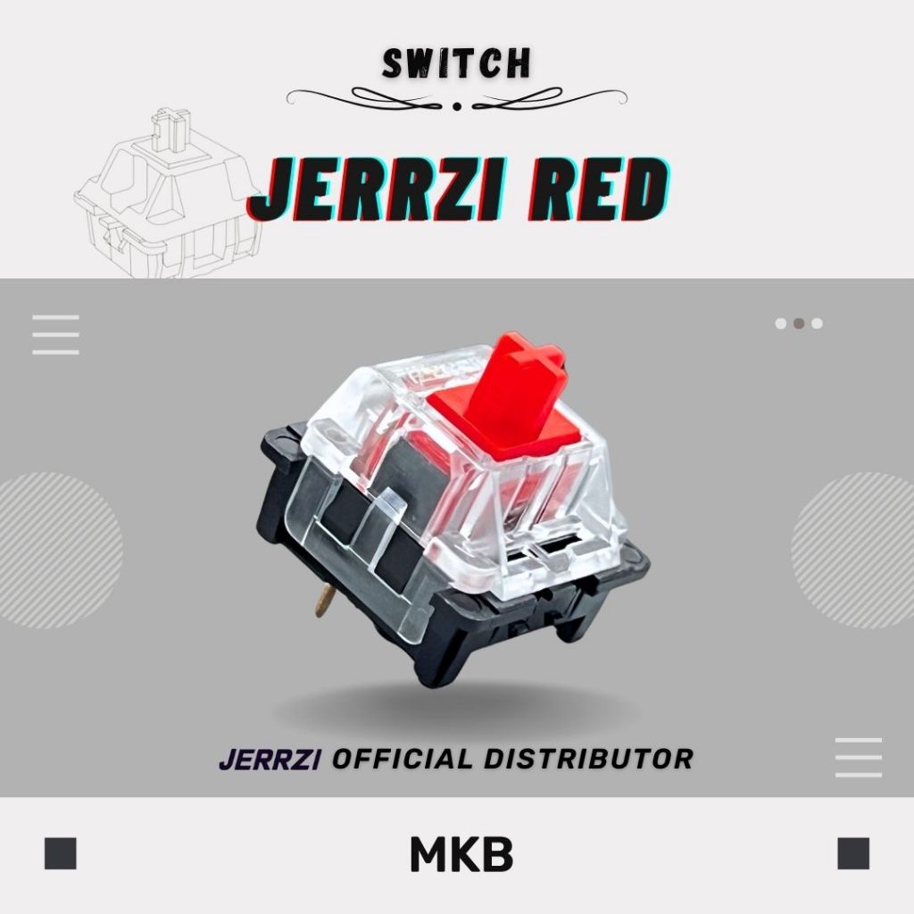 Jerrzi Red Linear Switch For Mechanical Keyboards | Shopee Malaysia