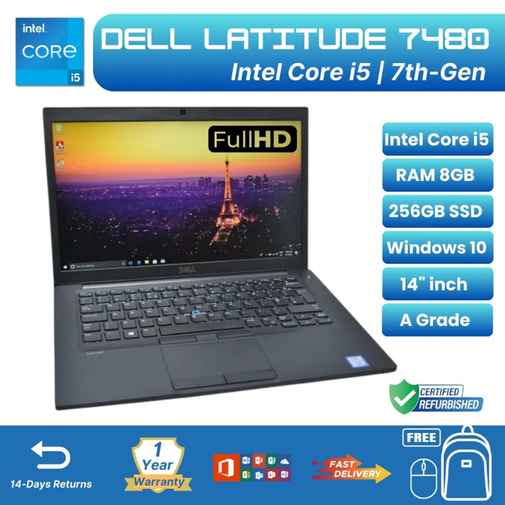 Dell Latitude 7480 Core i5 7th Generation (14 Inches HD Display ...