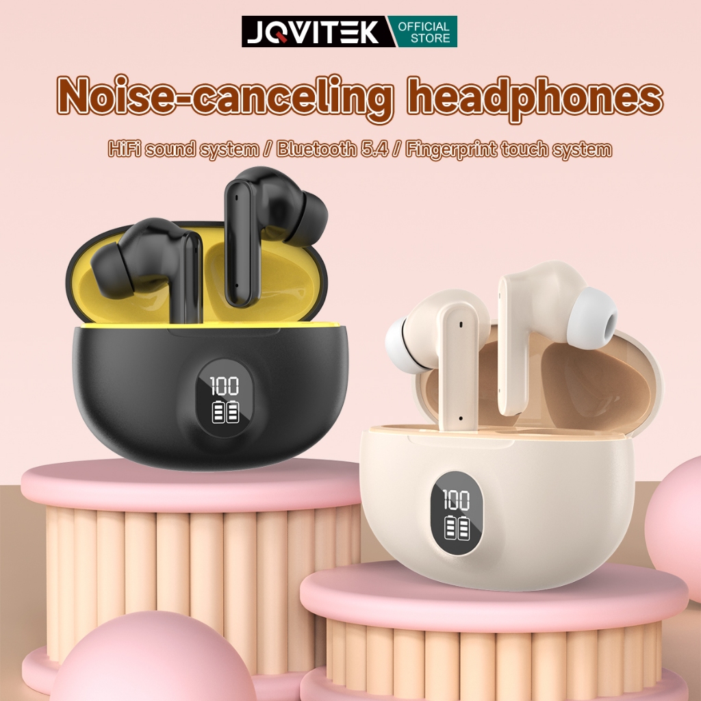 [Local Stock]JQVITEK Bluetooth Earbuds Wireless Noise Cancelling ...