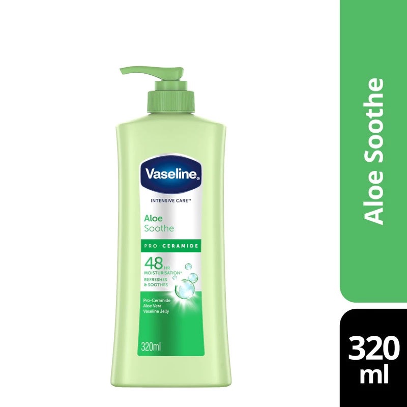 Vaseline Intensive Care Body Lotion Aloe Soothe Phenoxyethanol (320ml) | Shopee Malaysia