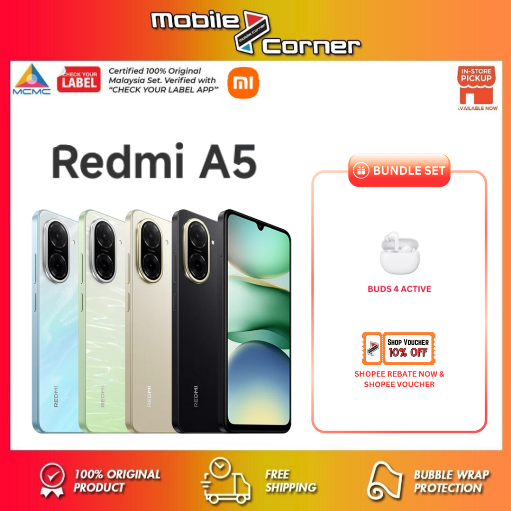 Redmi A5 | 8GB(4+4)RAM +128GB/6GB(3+3)RAM + 64GB ROM l 6.88 120Hz ...