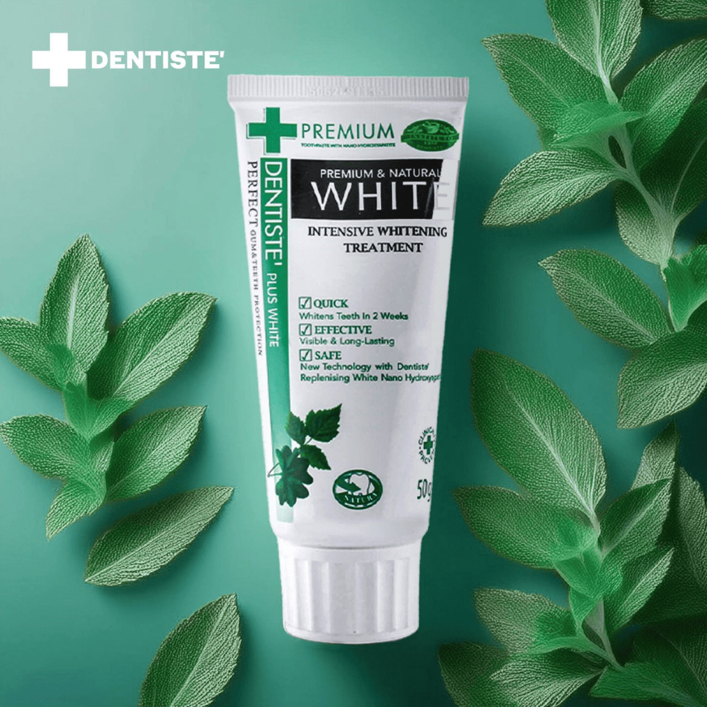 DENTISTE' PLUS WHITE TOOTHPASTE PREMIUM & NATURAL WHITE 50G / 100G ...