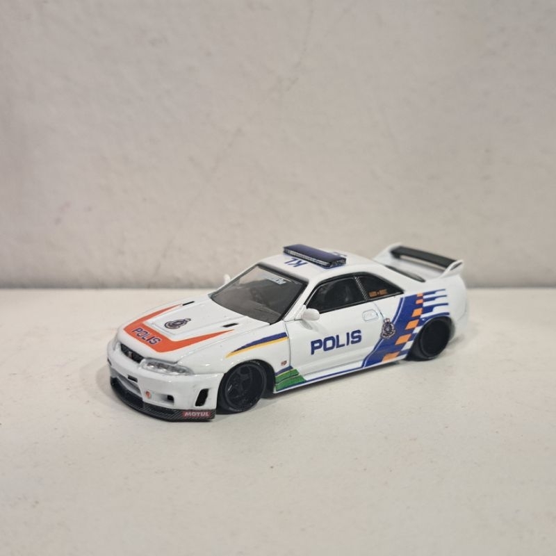 1:64 Nissan Skyline GTR PDRM Police Car Kaido House Model Diecast Toy ...
