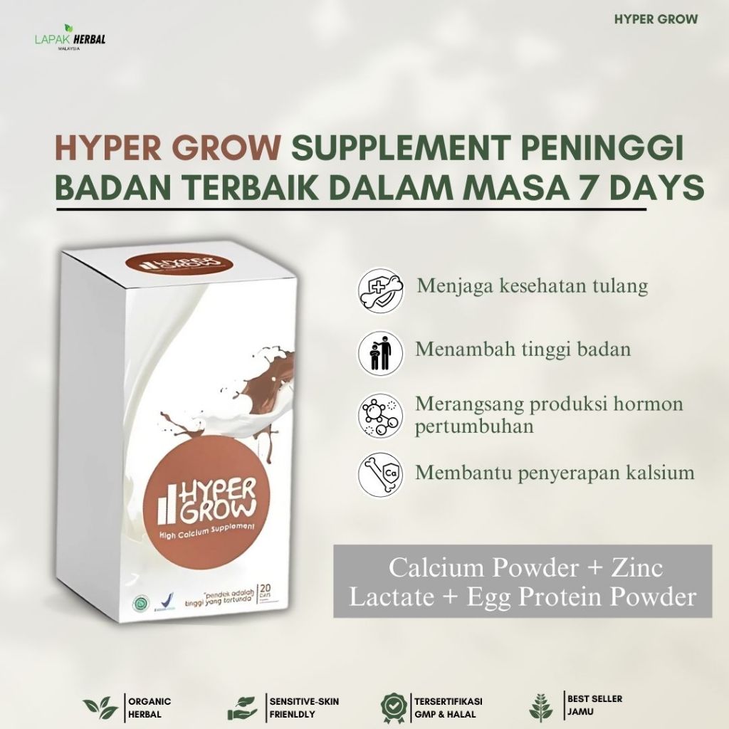 Hyper Grow Up Susu Ubat Peninggi Tinggi Badan Hypergrowup Zinc ...