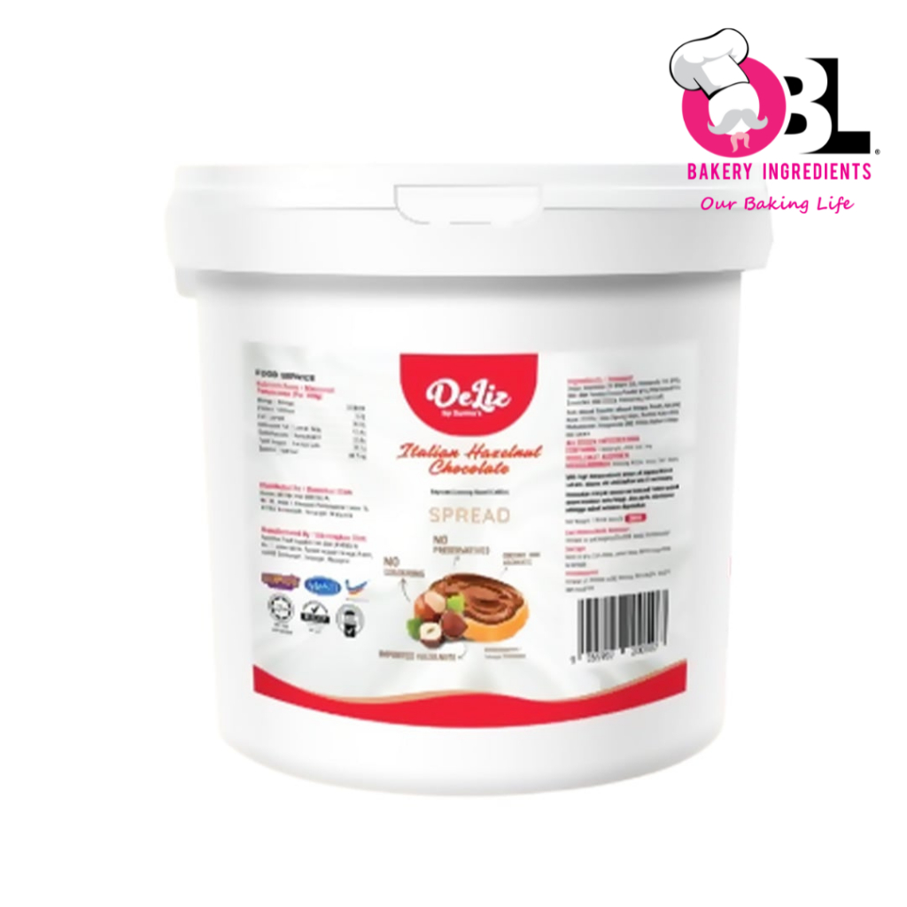 DELIZ HAZELNUT CHOCOLATE SPREAD (1KG/ 3KG) | Shopee Malaysia
