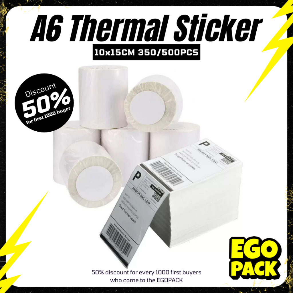 350 500 king Thermal Sticker A6 Paper Roll Fold Stack Airway Bill ...
