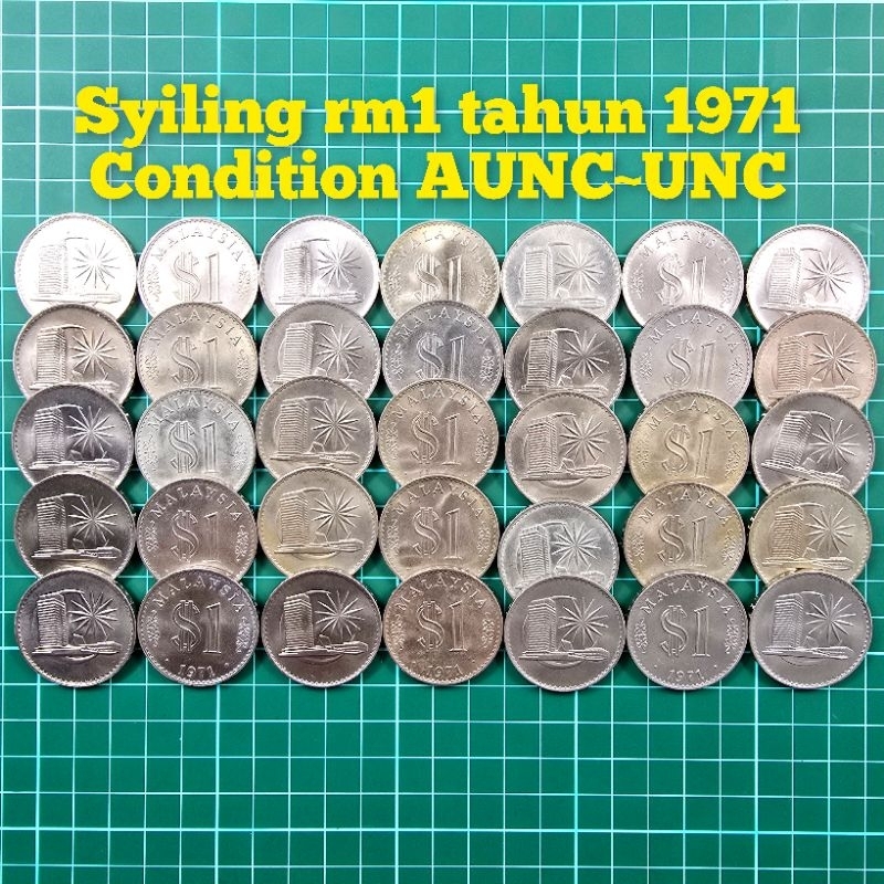 (B46) duit syiling rm1 tahun 1971 duit syiling lama duit lama kertas ...
