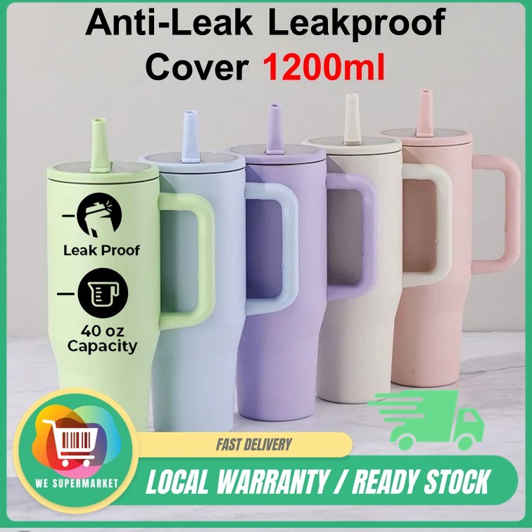 Anti-leak Leakproof Flip Straw Cover Thermos Cup Jug 1200ml Handheld ...
