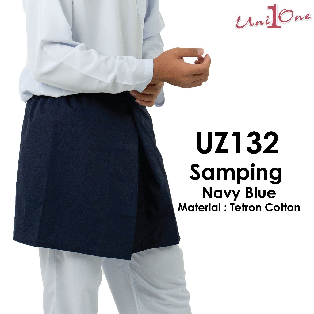 Uni1One Cotton Navy Blue Samping // Samping Biru Gelap Cotton ...