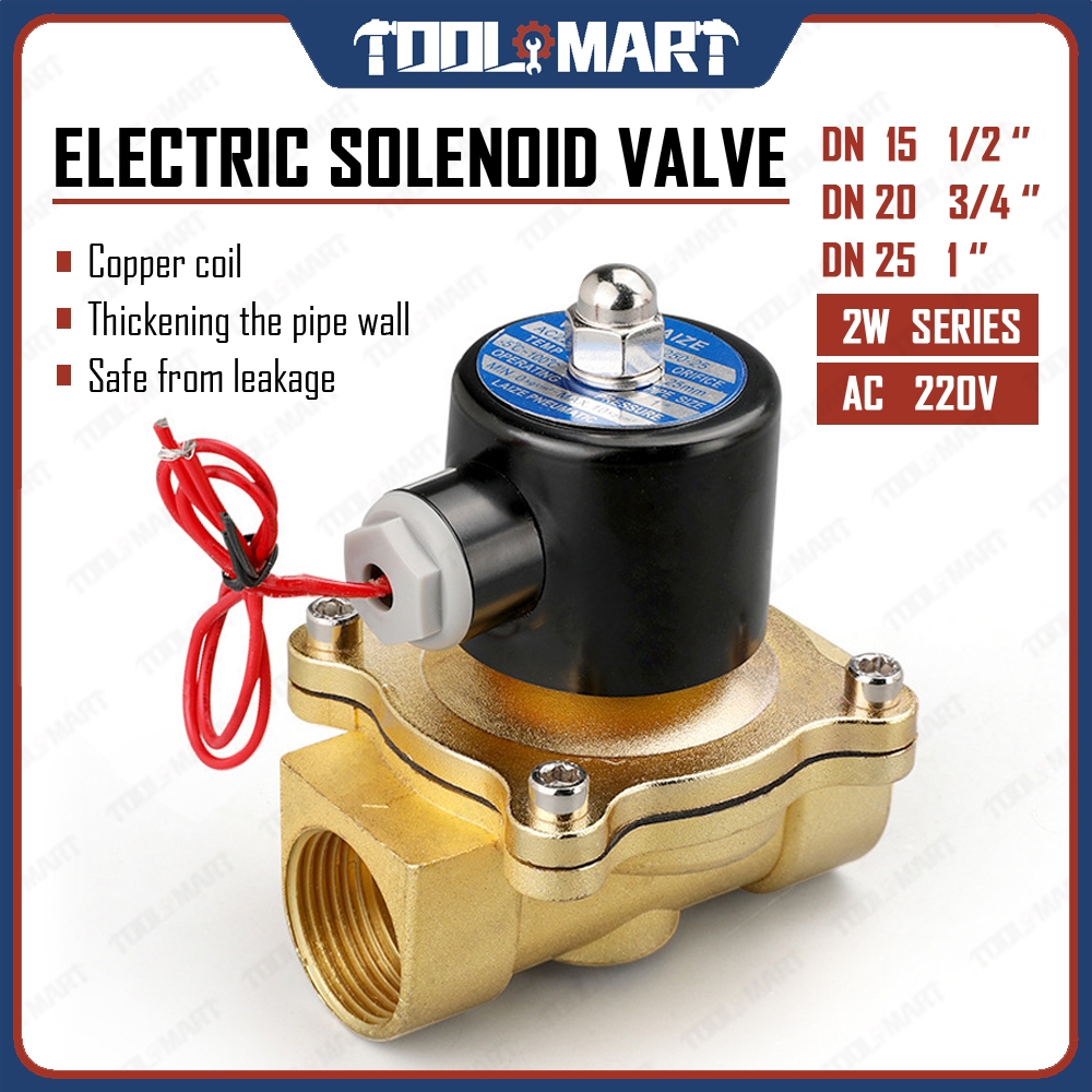 Electric Solenoid Valve 1/2" 3/4" 1"(DN15/20/25 for Water, Oil, Air ...