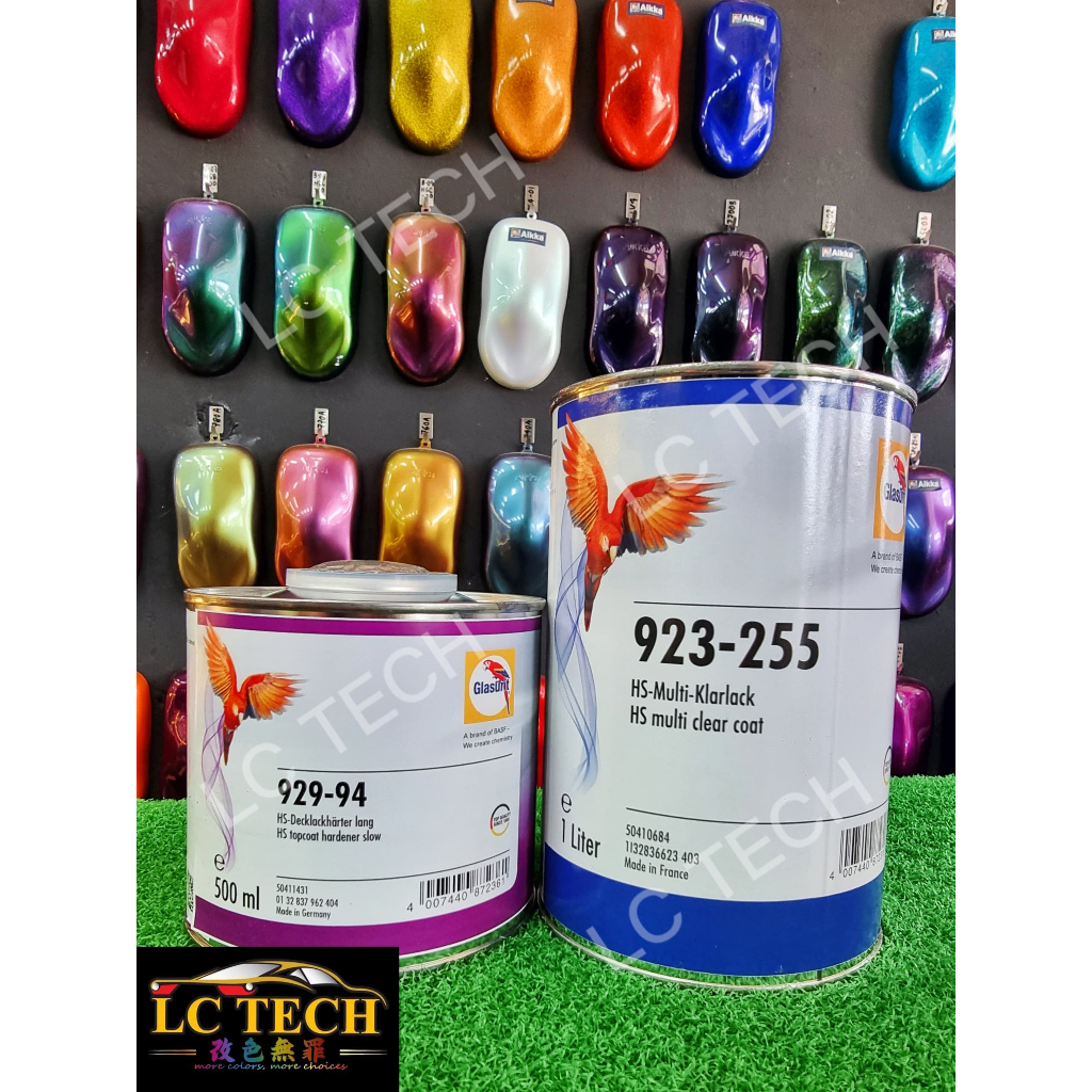 Glasurit High Solid Multi Clear [923-255] Set with Hardener (1L Clear ...