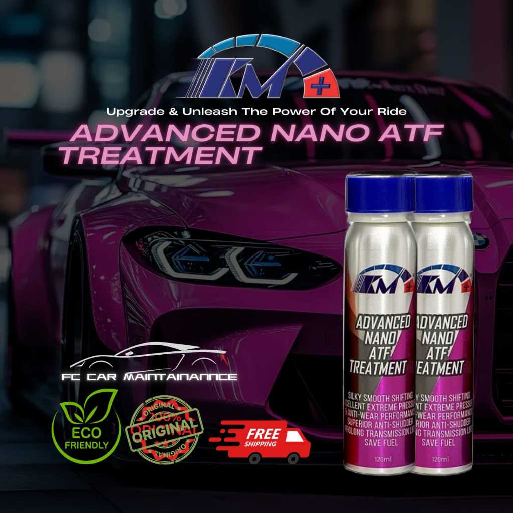 (100% ORIGINAL) KM+ Advanced Nano ATF Treatment Gearbox Minyak Gear box ...