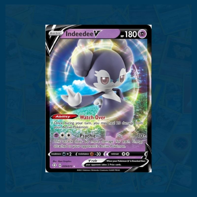 Indeedee V (039/072) Ultra Rare | Shining Fates | Pokemon TCG Card ...