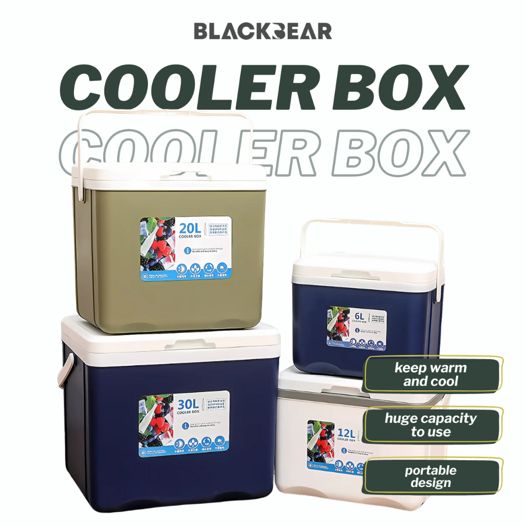 Camping Cooler Box Kotak Ais Tahan Sejuk Memancing for Outdoor Picnic ...