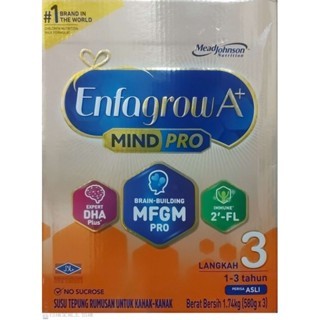 Enfagrow A+ Mind Pro Step 3 Asli/Vanilla- 1.74kg Exp: 08/2026 | Shopee ...