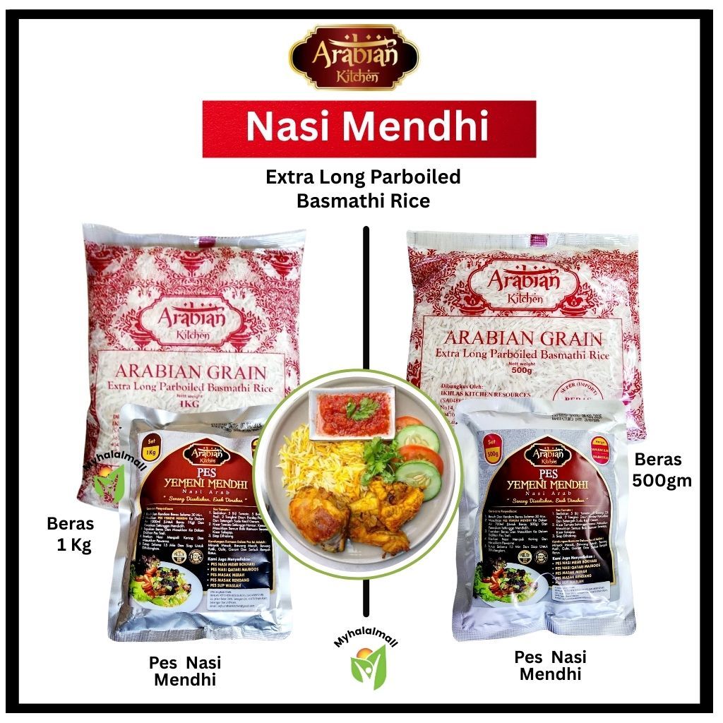 Pes Nasi Arab Mendhi (1kg/500gm beras) Yemeni Arabian Kitchen - Mudah ...