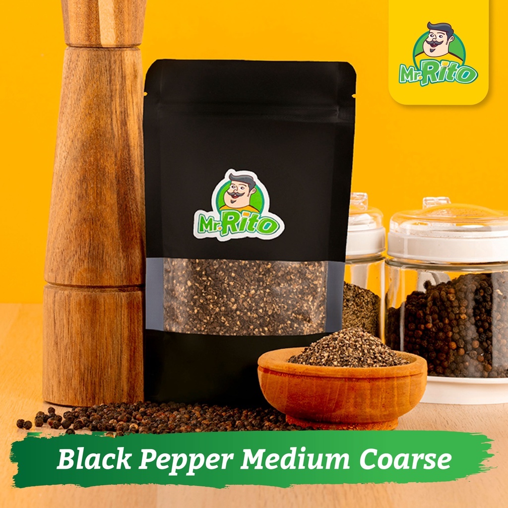 Mr Rito Black Pepper Medium Coarse 500gm | Shopee Malaysia