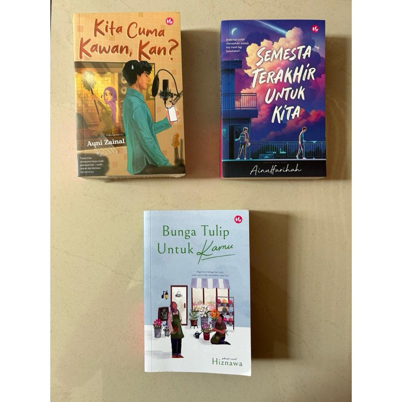 PRELOVED IMAN PUBLICATION BOOK (KITA CUMA KAWAN/SEMESTA TERAKHIR UNTUK KITA/BUNGA TULIP UNTUK ...