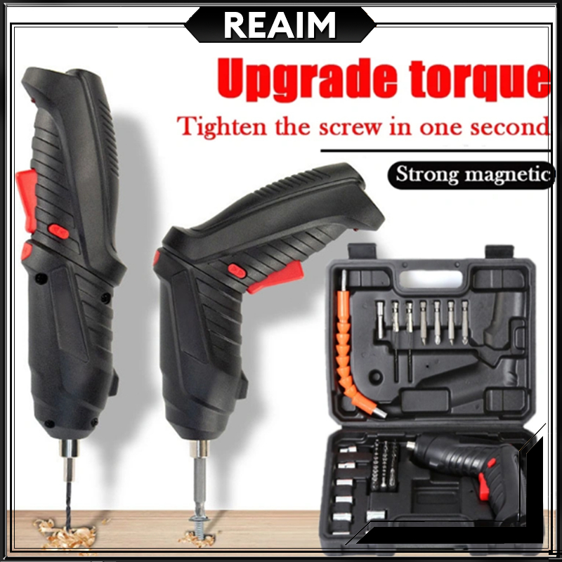 【Local Supply】Cordless Electric Screwdriver Drill 49 pcs 3.6V ...