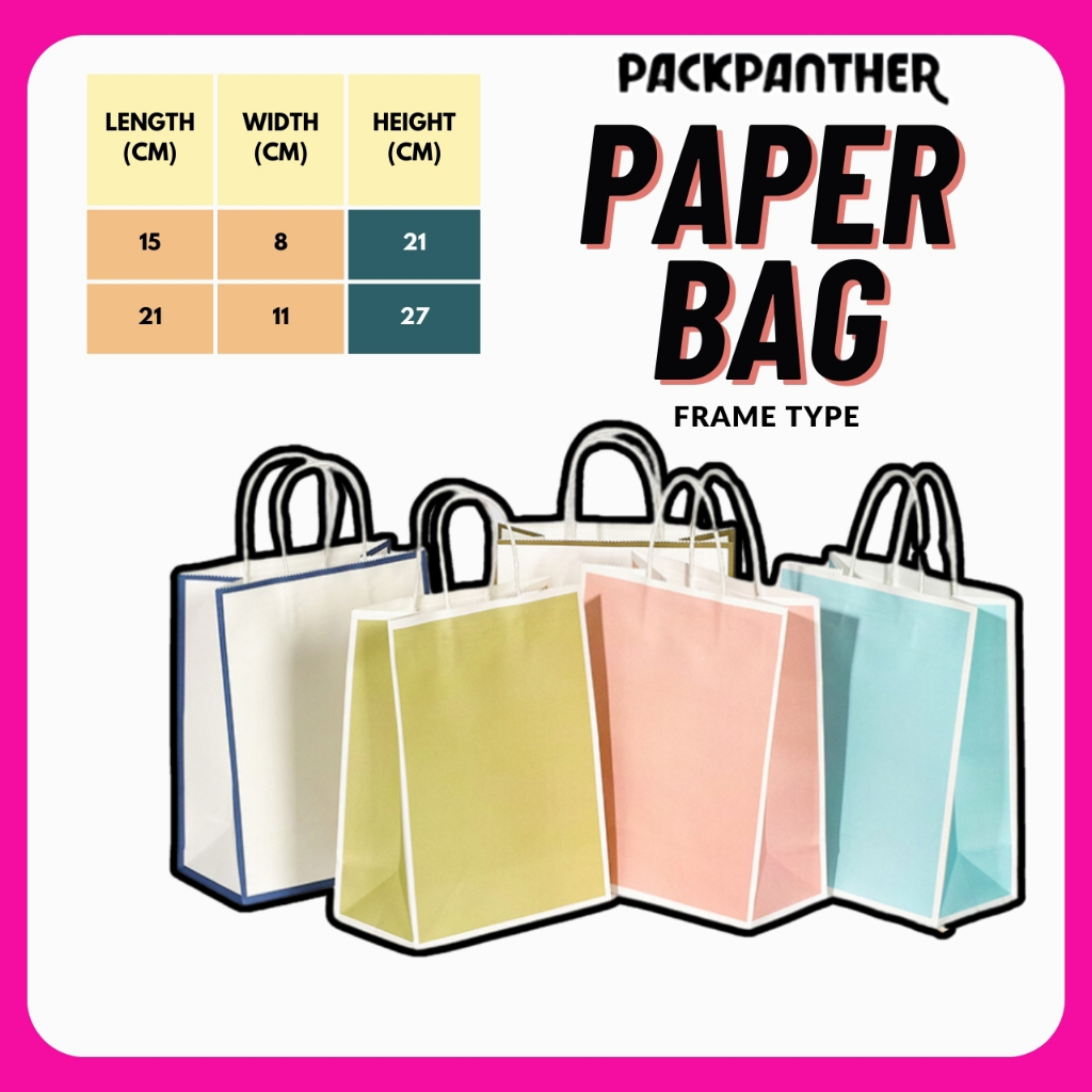 PACKPANTHER Paper Bag Gift Beg Kertas Handle Beg Goodie Bag Paperbag ...