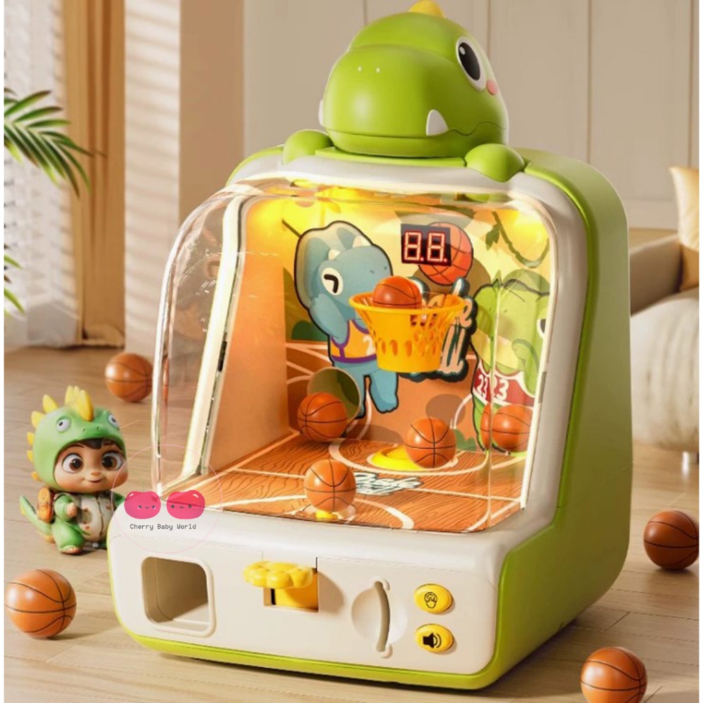 Mini Arcade Basketball Machine Shooting Toy with Music and Light Kids ...