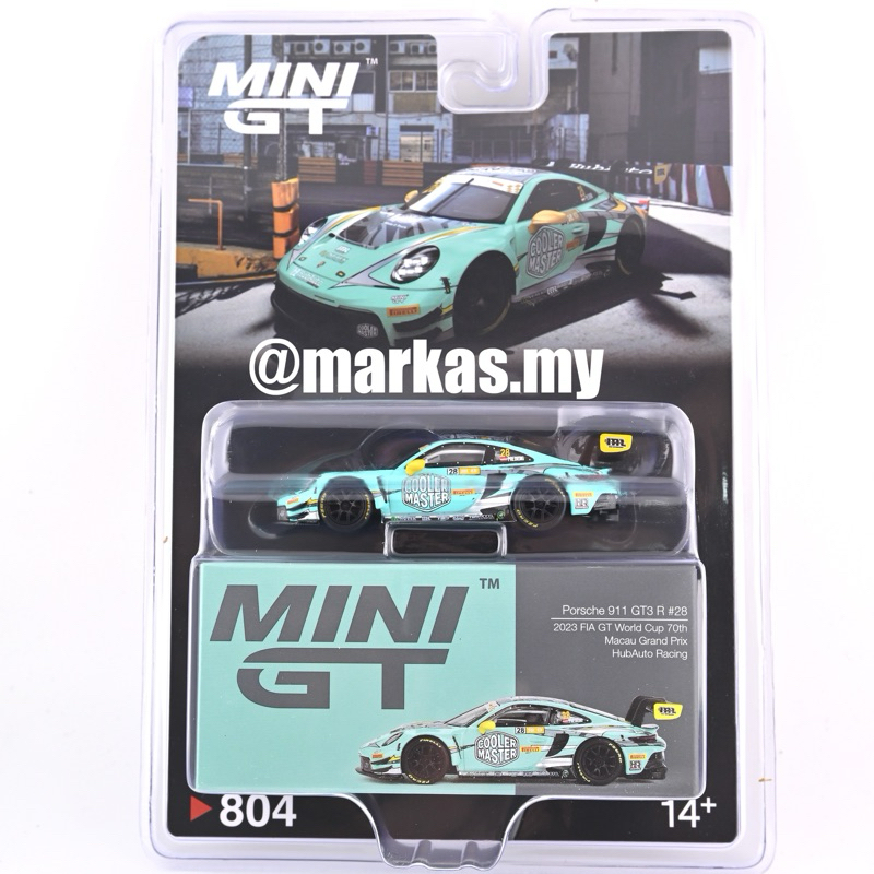 (STANDARD/BLISTER) MINI GT 1/64 #804 PORSCHE 911 GT3 R #28 HUBAUTO ...