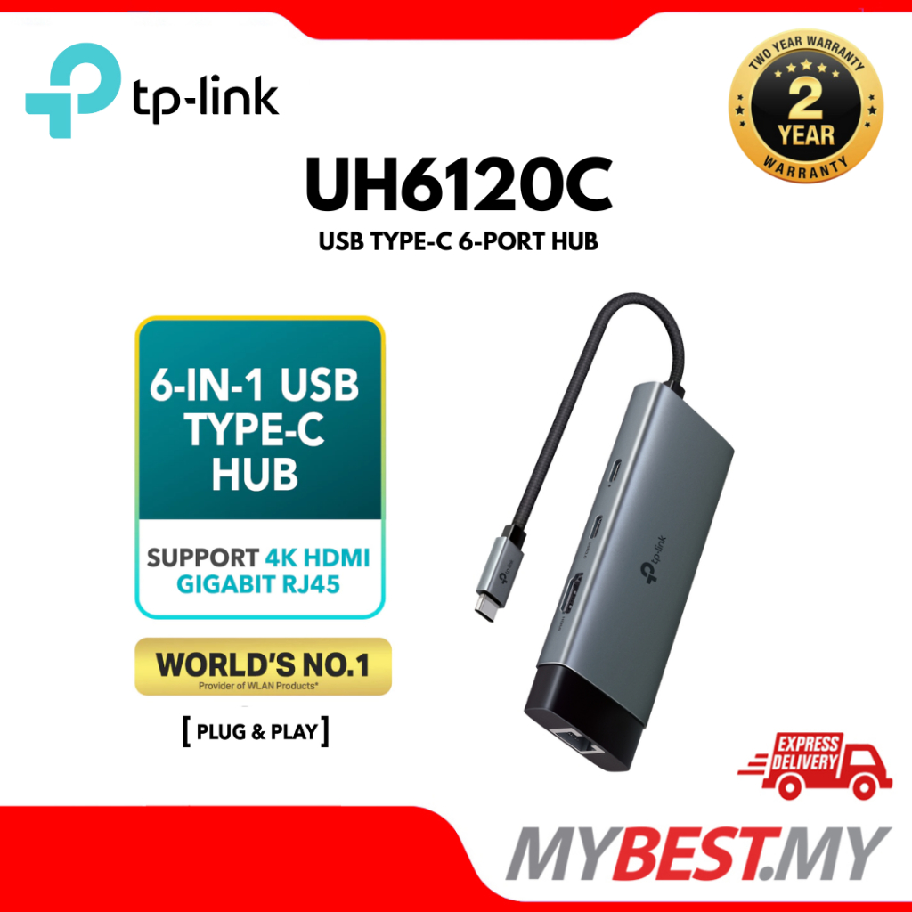 TP-LINK UH6120C USB Type-C 6-Port Hub | Shopee Malaysia
