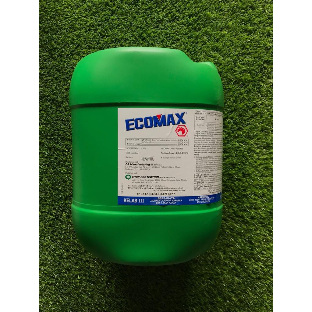 Ecomax (20 liter) Racun rumput (Glyphosate 41%) | Shopee Malaysia