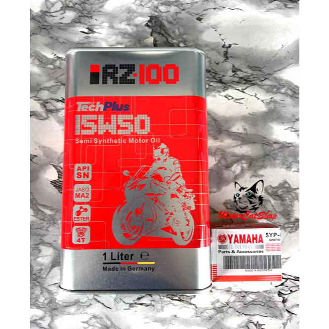 Engine Oil RZOIL Made In Germany (RZ100 15W50) Semi Synthetic Free Yamaha Oil Filter | Shopee ...
