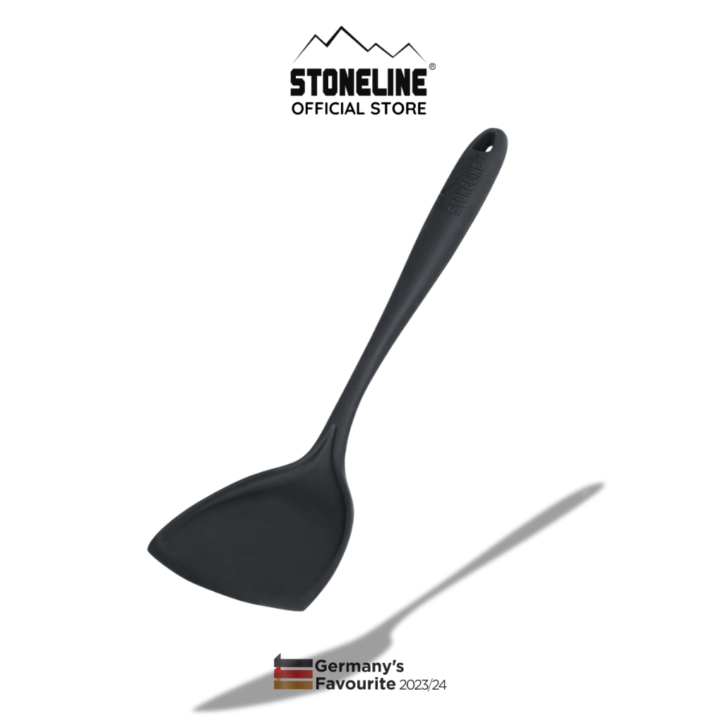 STONELINE® Heat Resistant Silicone Stir-Fry Turner | Black | Shopee ...