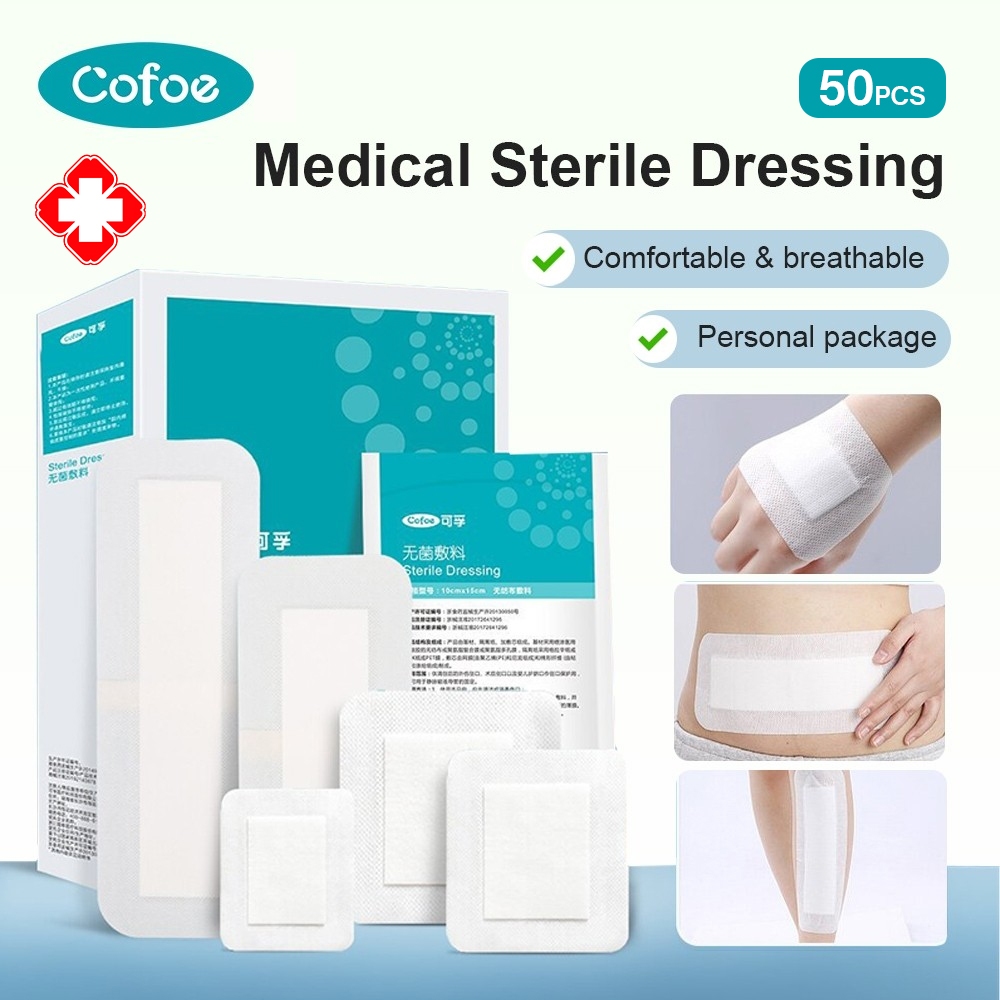 Medical Sterile Wound Dressing Patch Breathable Cotton Dressing Self ...
