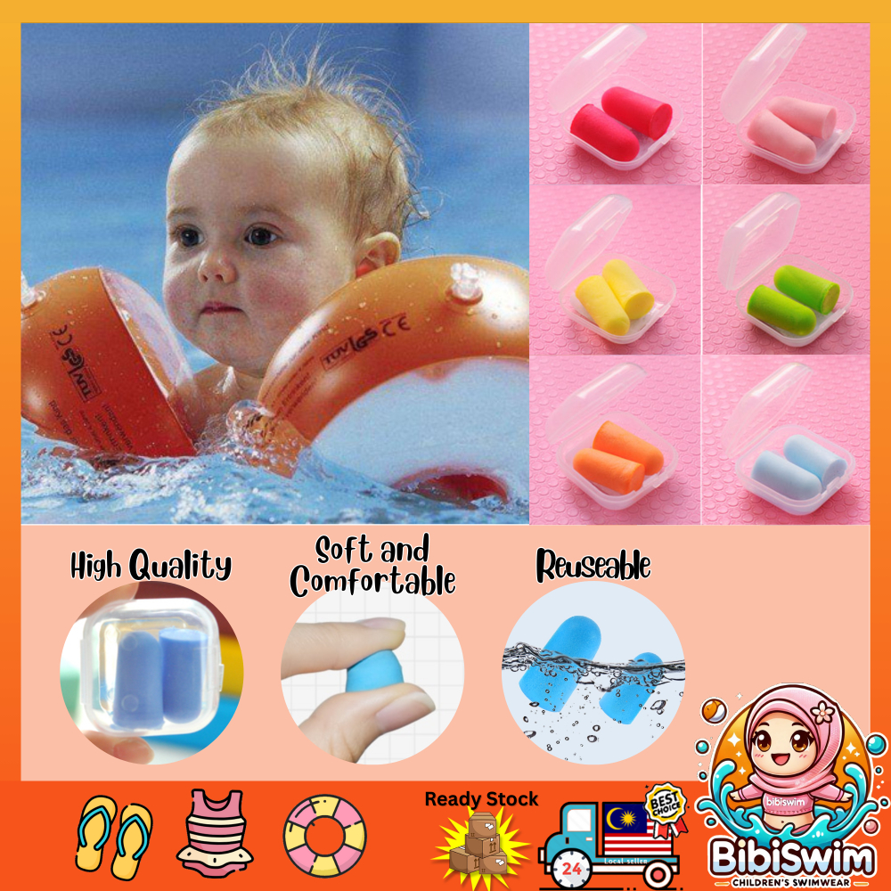 BIBISWIM Baby Ear Plug Plugs Earplugs Earplug For Swimming Sleeping ...