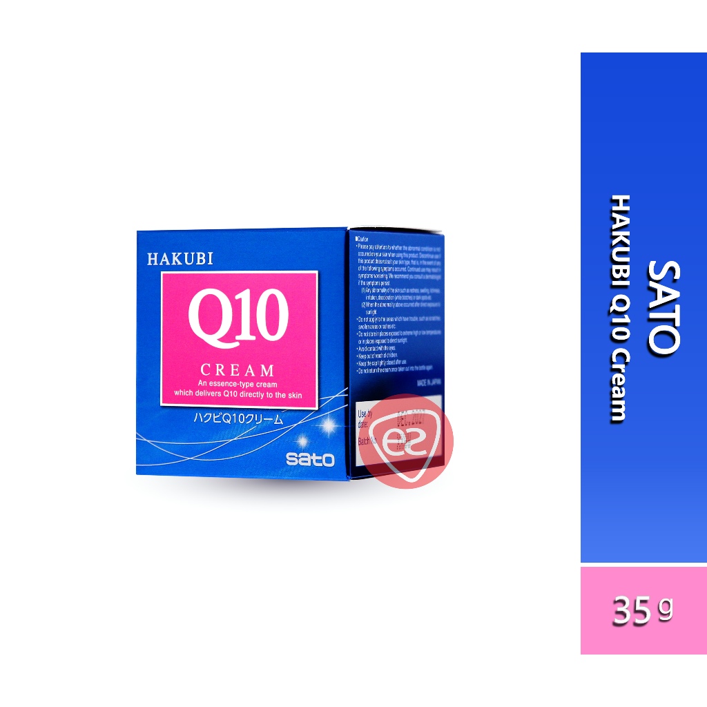 Sato Hakubi Q10 Cream (35g) For Premature Lines & Wrinkles | Shopee ...