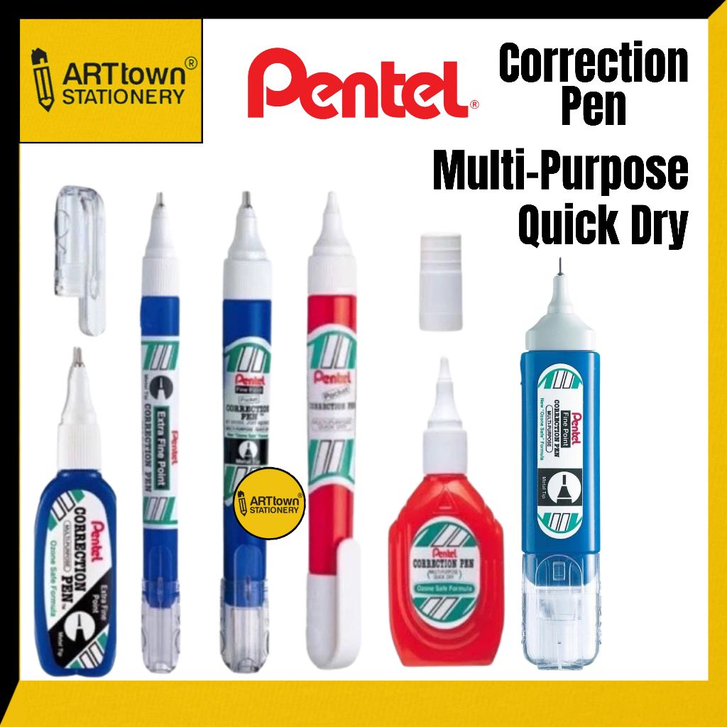 Pentel Correction Pen Liquid Paper Correction Fluid (Ready Stock ...