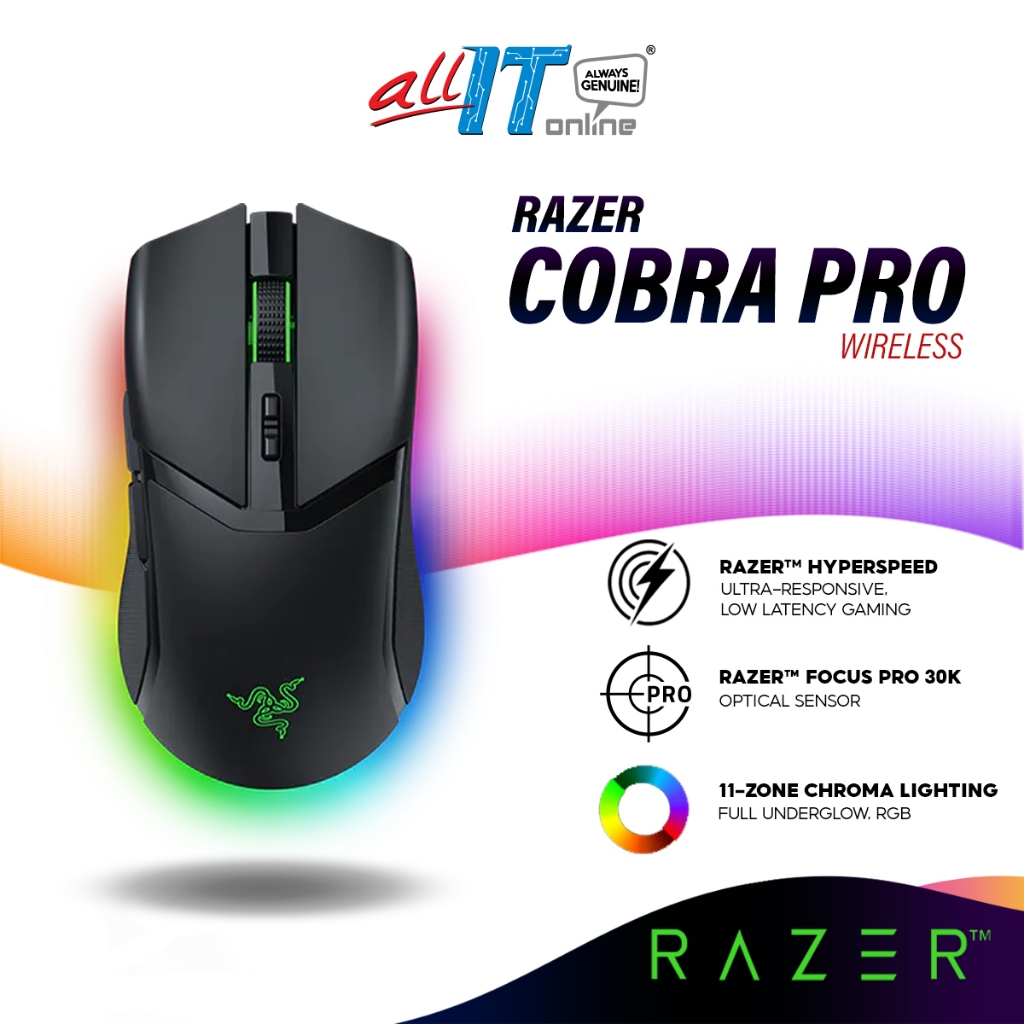 Razer Cobra Pro Customizable Wireless Gaming Mouse with Razer Chroma ...