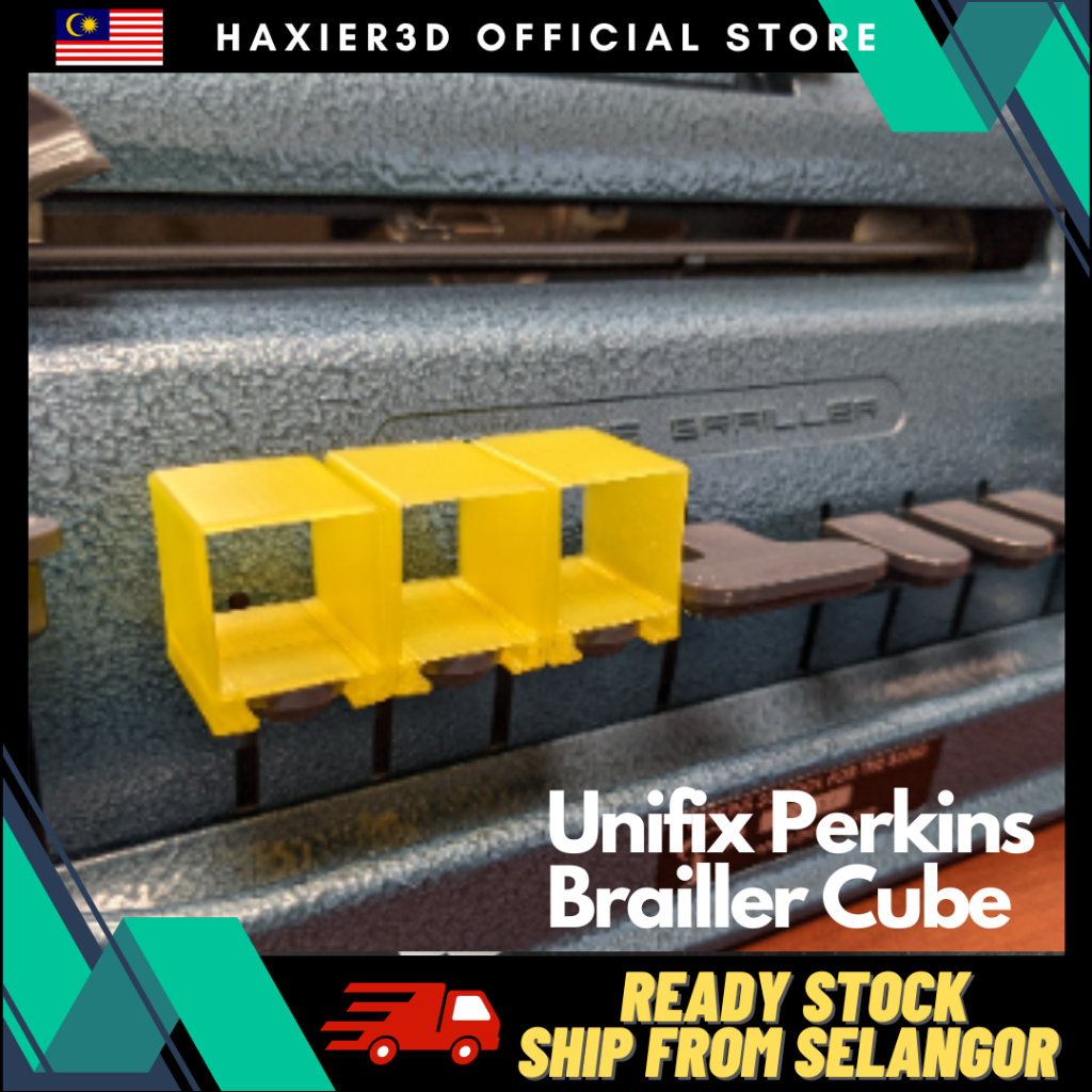 Finger Garages (6pcs) for Perkins Brailler | Braille Key Guide for ...