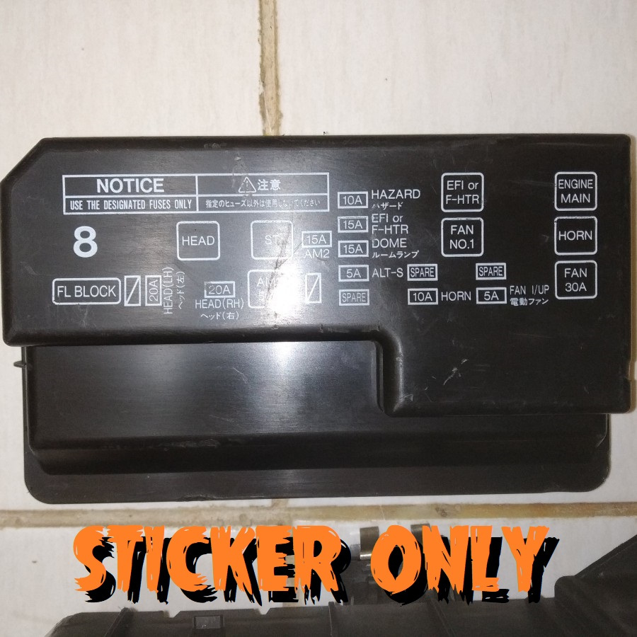 CFS659 Toyota AE FUSE Corolla AE110 AE111 AE112 Under Hood Fusebox Fuse ...