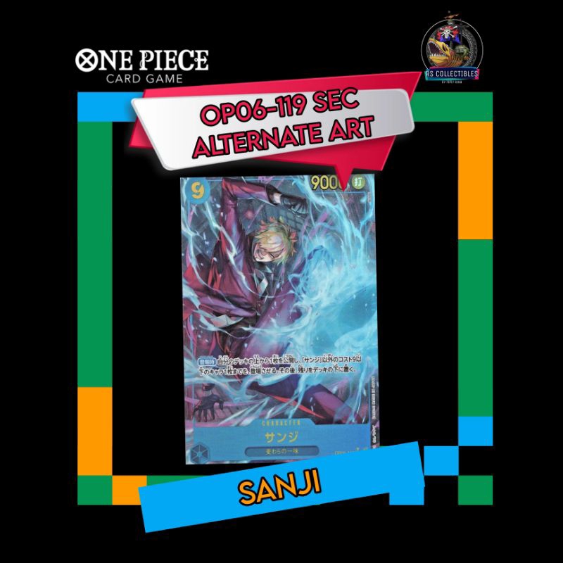 One Piece Card Game OP06-119 SEC Alternate Art (Sanji) | Shopee Malaysia